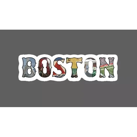 Boston Sticker Sports City Waterproof Sticker Phone Decal Water Bottle ...