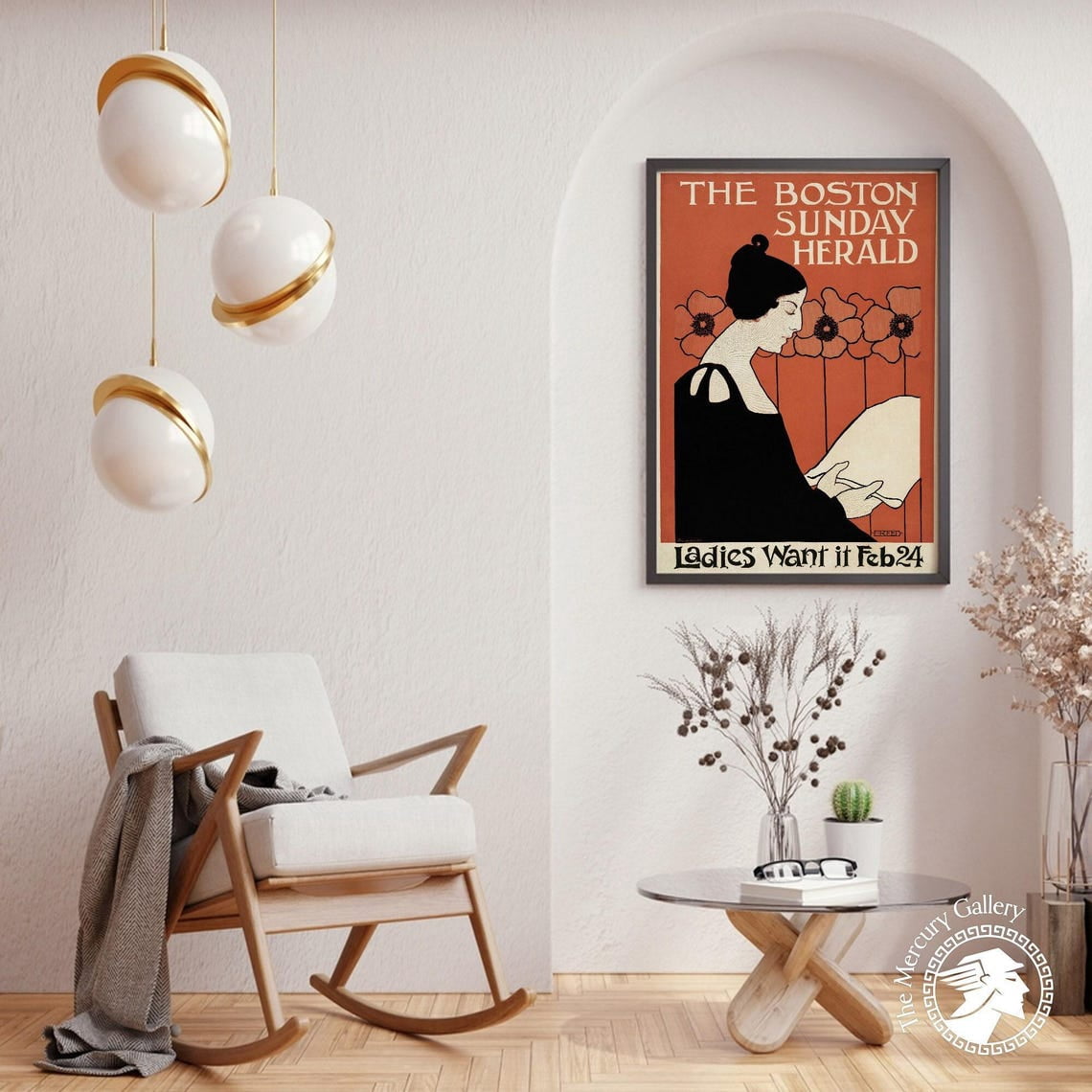 Boston Sunday Herald Poster, Vintage Newspaper Art Print, Classic ...