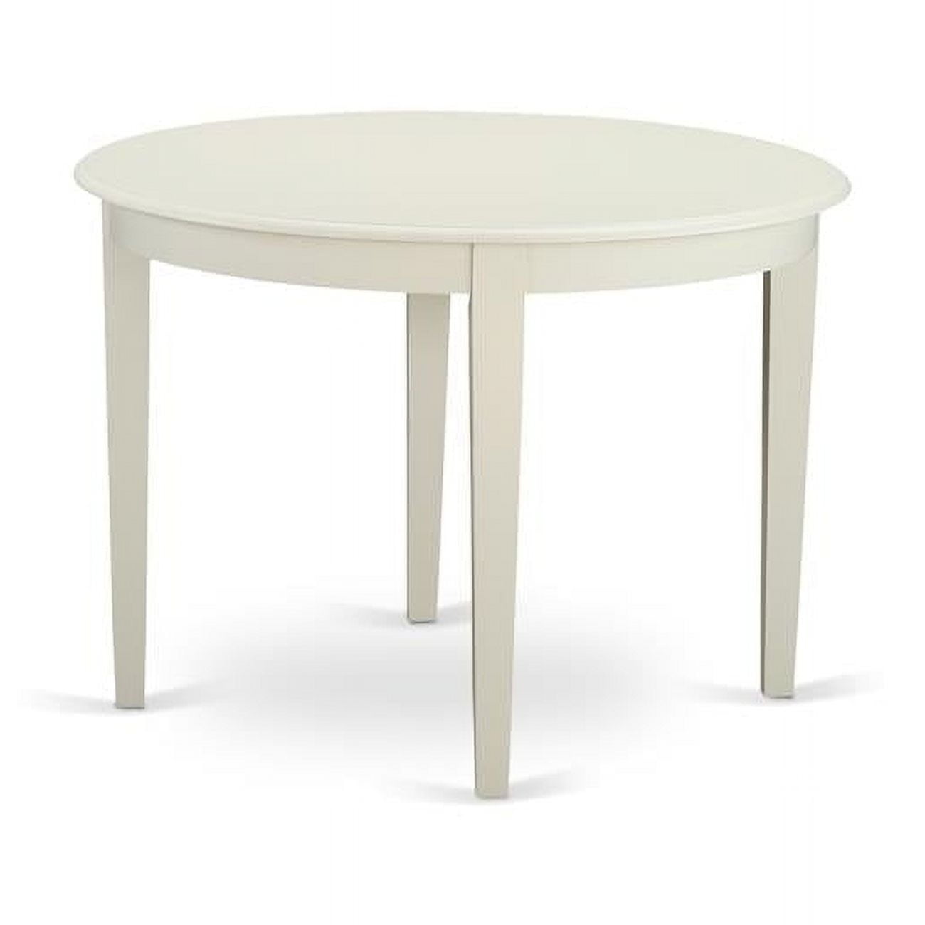 Boston Table 42 in. Round with 4 Tapered Legs, White Finish - Walmart.com