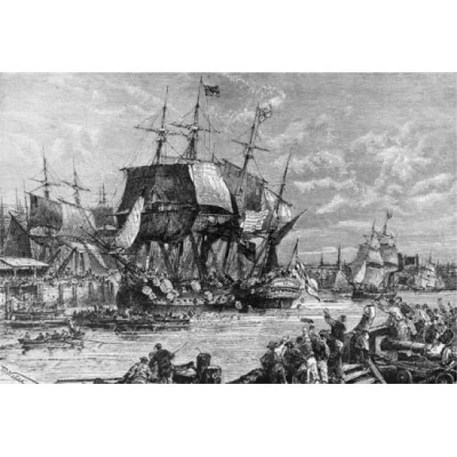 Boston Tea Party-December 16 1773 Poster Print - 18 x 24 in. - Walmart.com