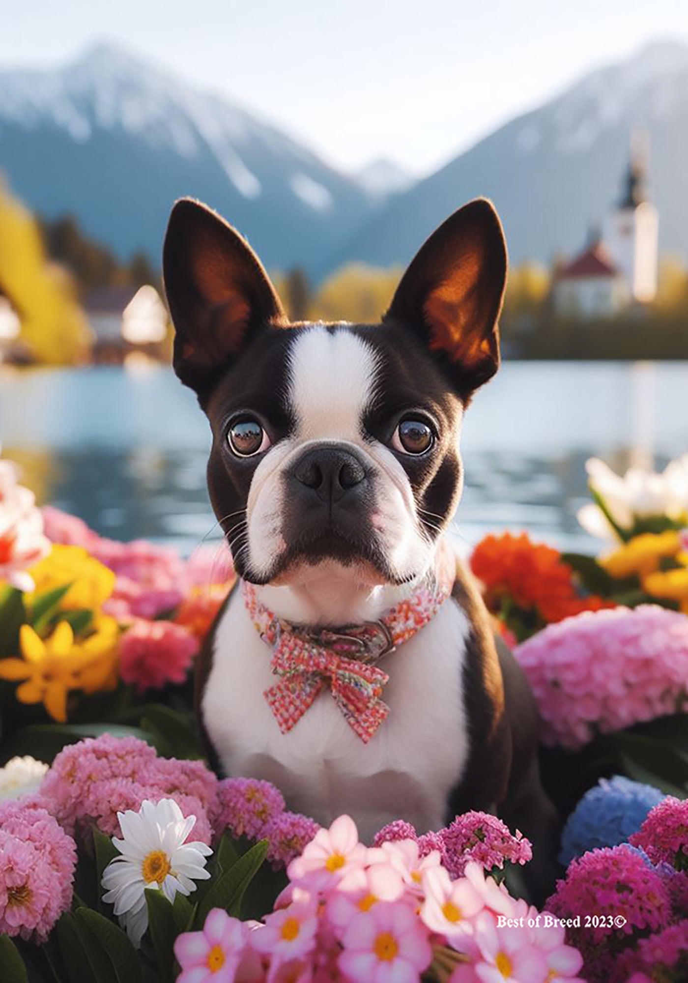 Boston Terrier- Best of Breed DCR Spring Garden Flag - Walmart.com