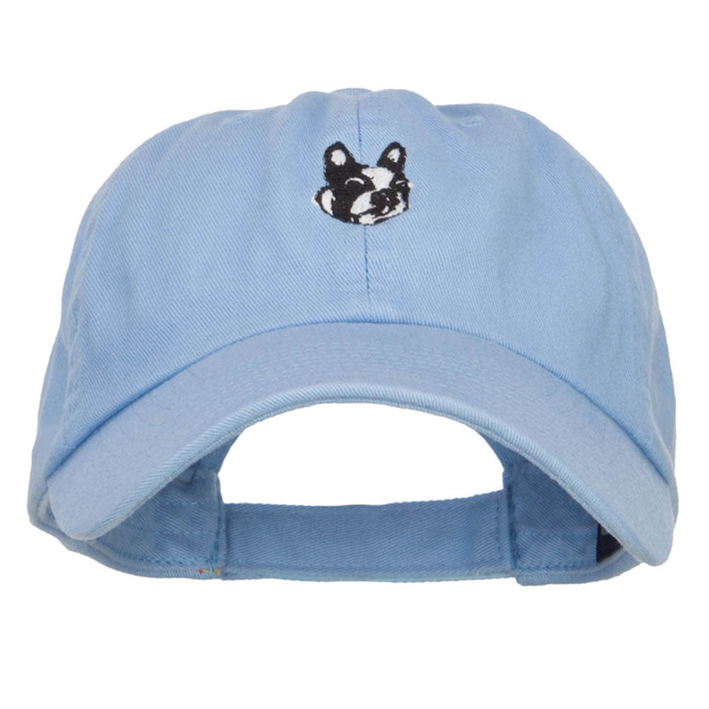 Boston Terrier Dog Face Embroidered Cap - Sky Blue OSFM - Walmart.com