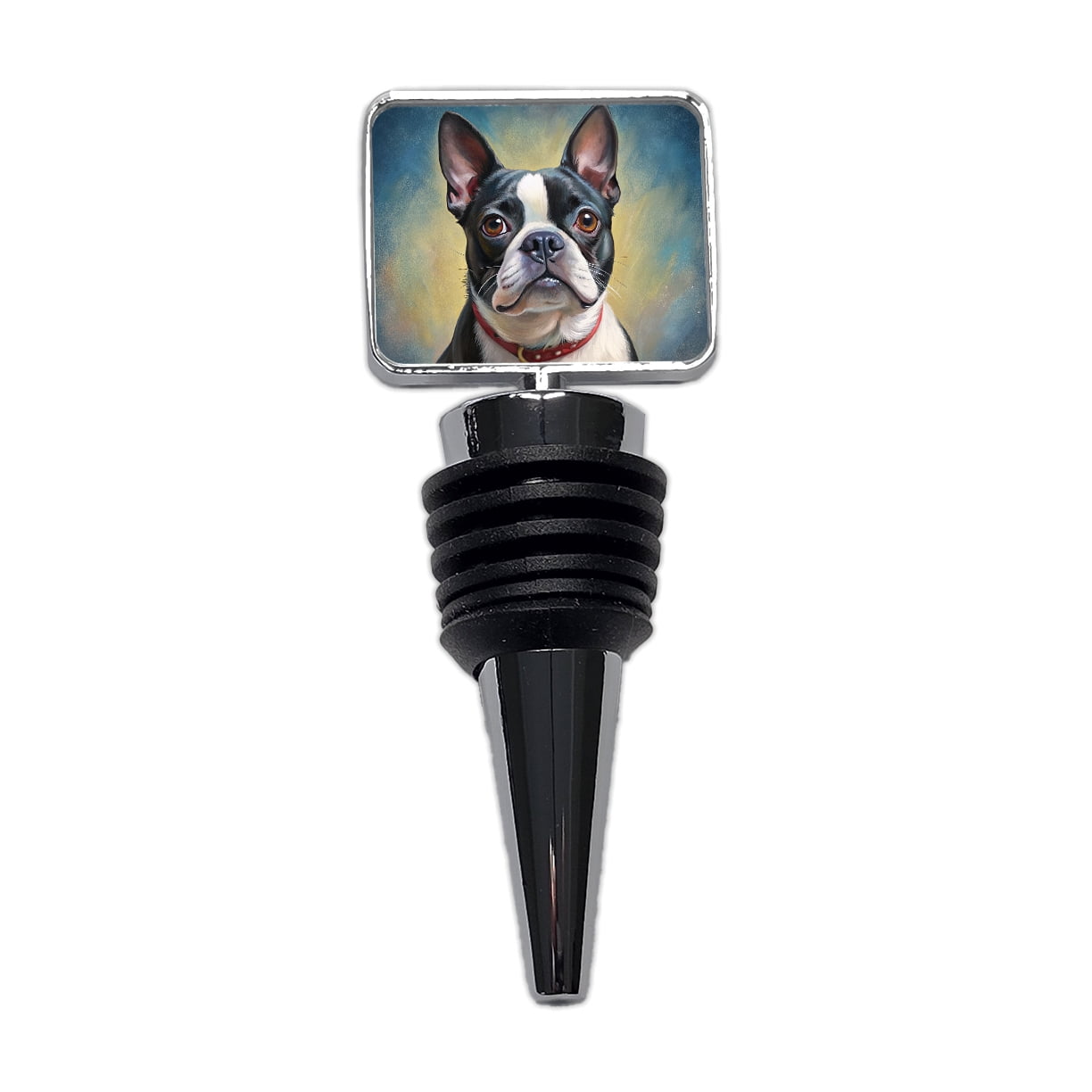 Boston Terrier Dog Illustration Wine Bottle Stopper Cap Plug - Walmart.com