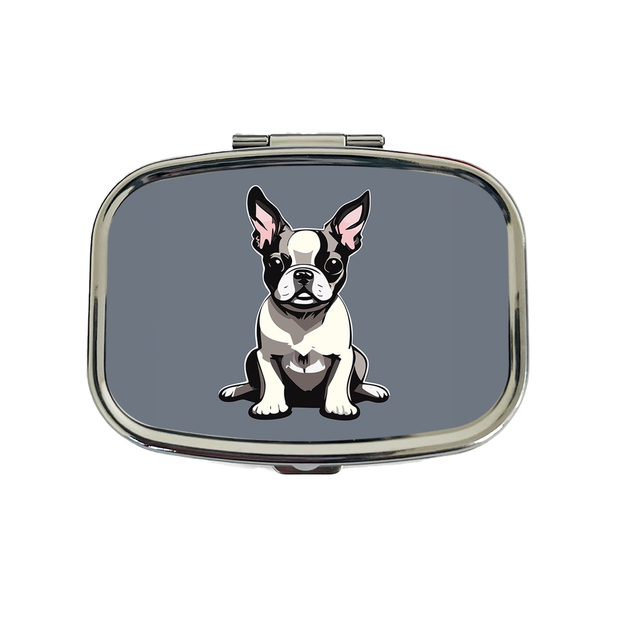 Boston Terrier Dog Sitting Small Travel Handbag Pill Box Case - Walmart.com