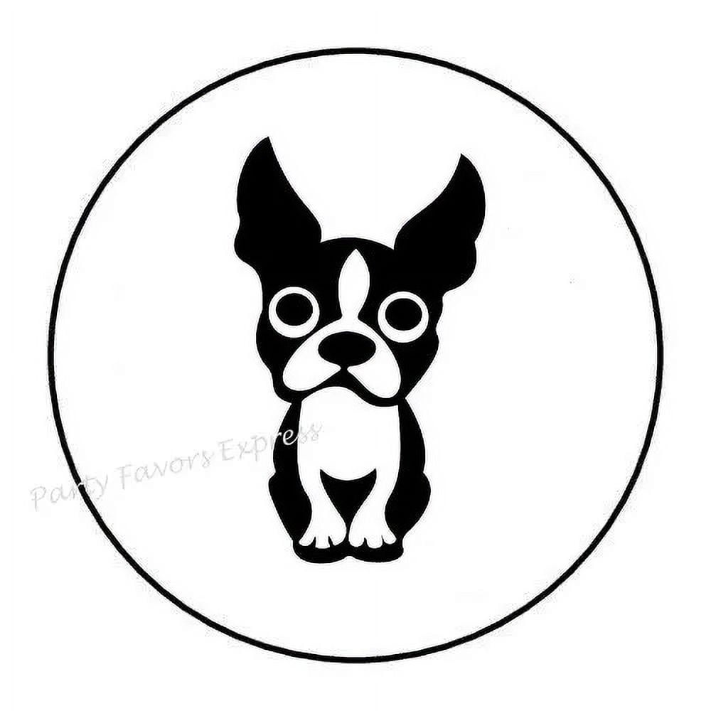 Boston Terrier Dog Sticker Party Favors Sticker Envelope Seals Labels ...