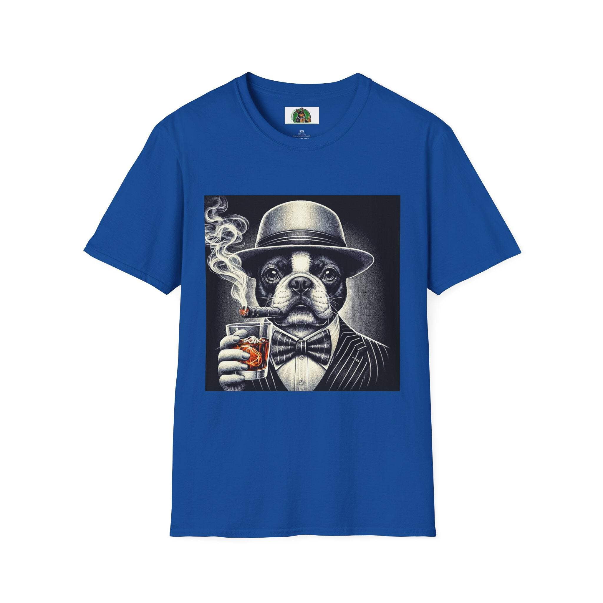 Boston Terrier Male Dog Smoking Cigar Drinking Whiskey - Walmart.com
