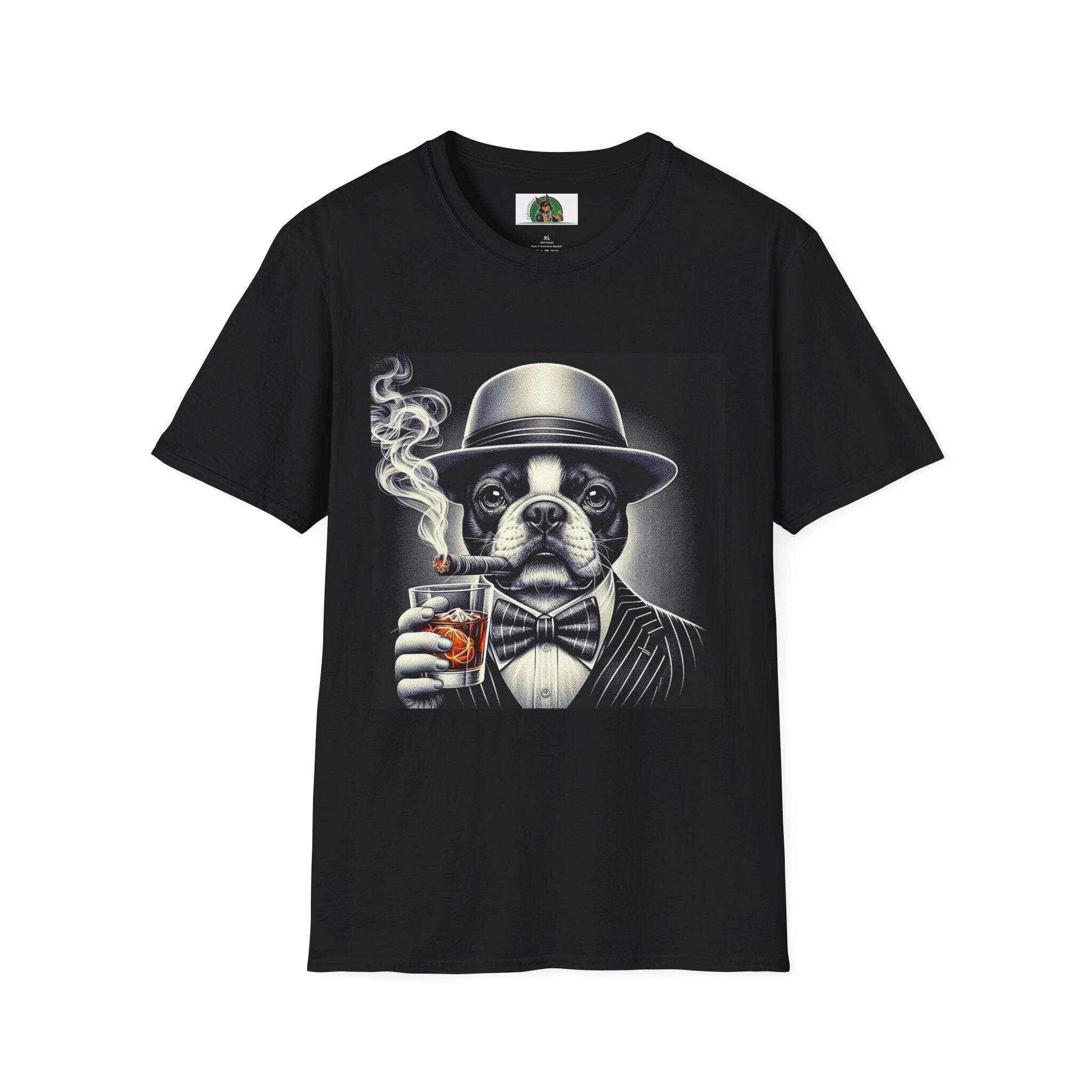 Boston Terrier Male Dog Smoking Cigar Drinking Whiskey - Walmart.com