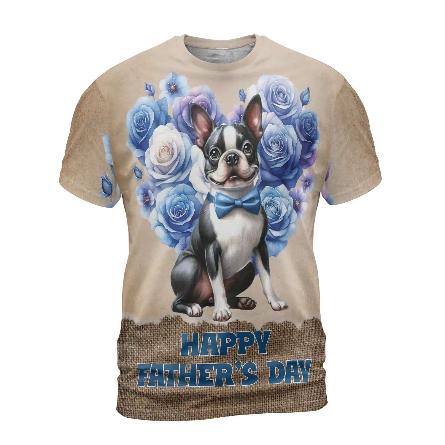 Boston Terrier Proud Dad Happy Father's Day All Over Print 3D Shirt ...