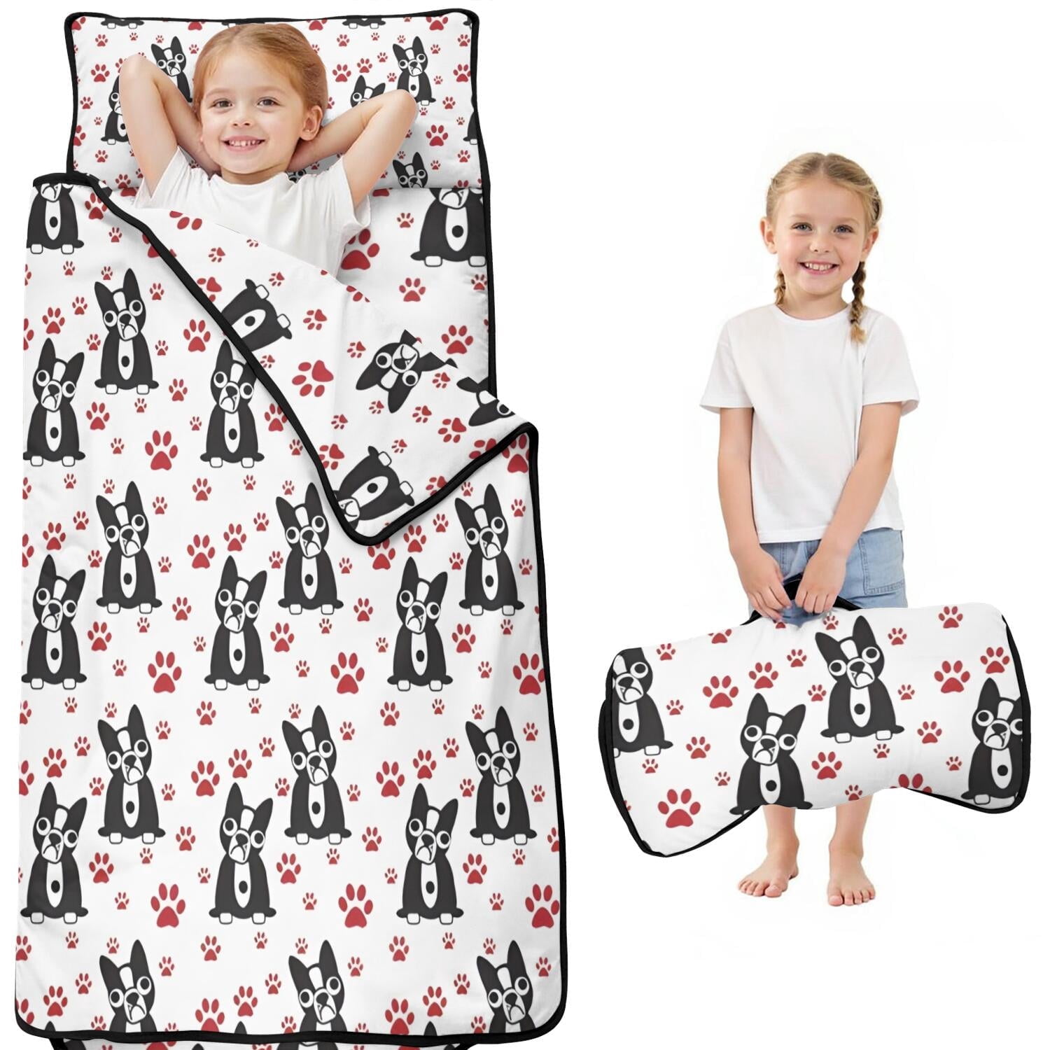 Boston Terrier Puppy Dog Toddler Nap Mats for Kids Preschool,Sleeping ...