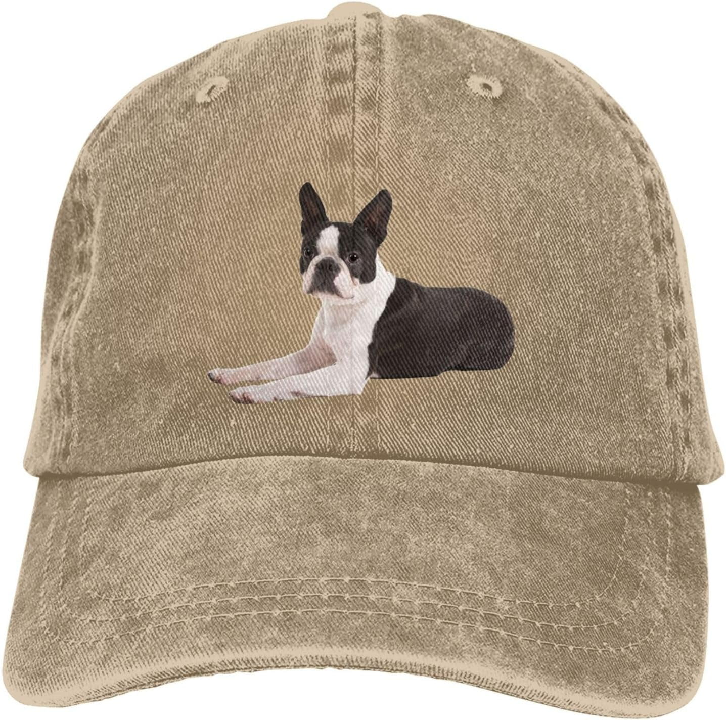 Boston-Terriers Hat Black Baseball Cap for Men Women Adjustable Classic ...