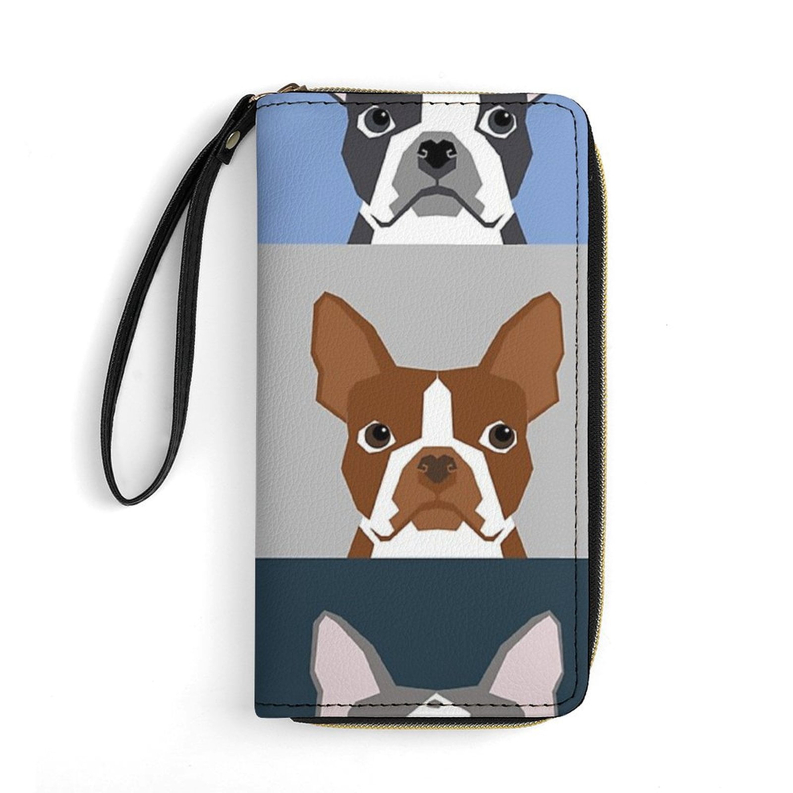 Boston Terriers Tile Pattern Repeat Cute Dogs Wallet for Womens PU ...