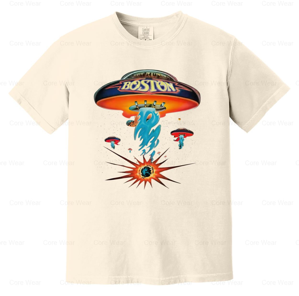 Boston The Band For A Rock & Roll Music Fan Graphic Style Comfort Color ...