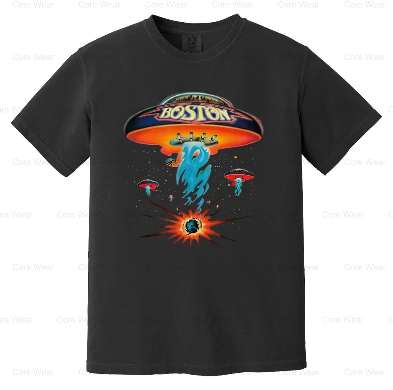 Boston The Band For A Rock & Roll Music Fan Graphic Style Comfort Color ...