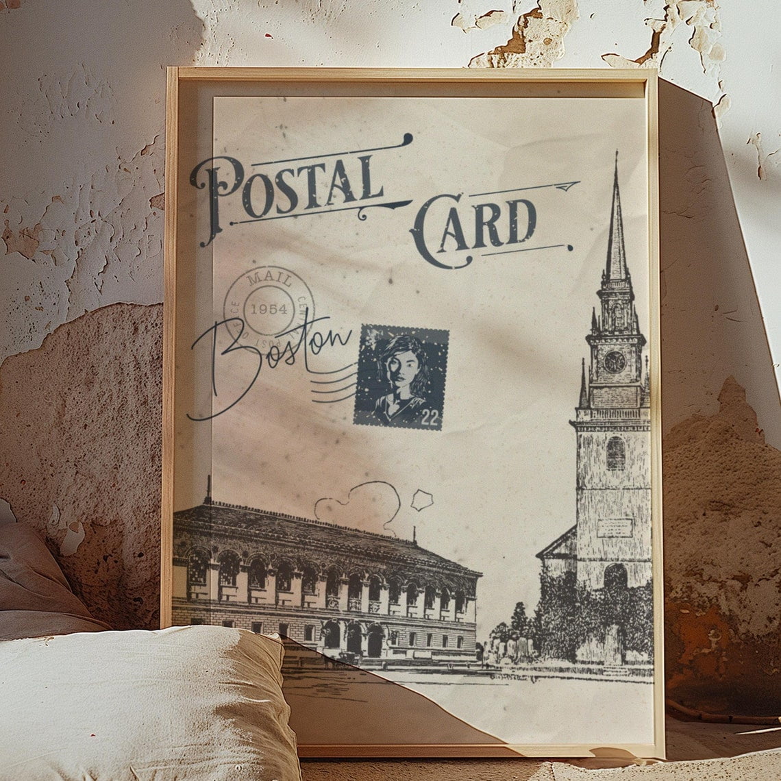 Boston Wall Art,Meet Me In Boston,Unique Boston Poster Print,Vintage ...