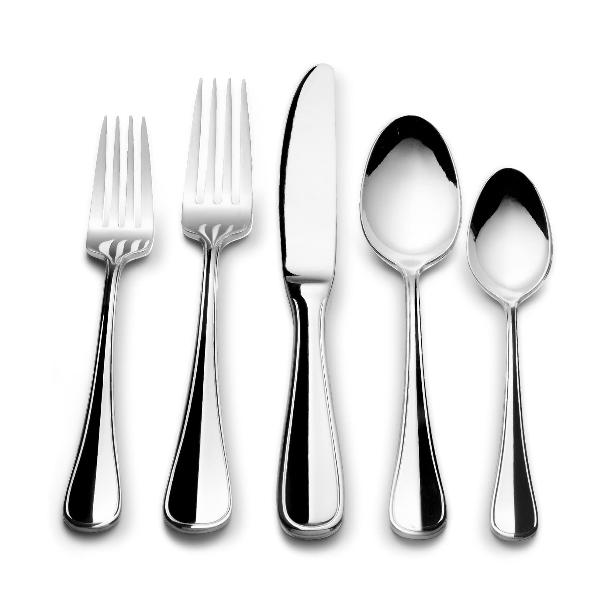 Chefs 18/10 Stainless Steel 20pc Flatware Set, Service for 4, Calais ...