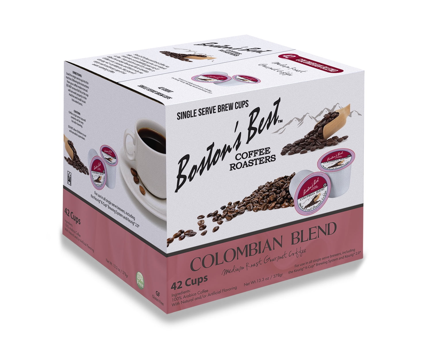 Boston's Best Colombian Blend Coffee, Single Serve Cups, 42 Ct ...