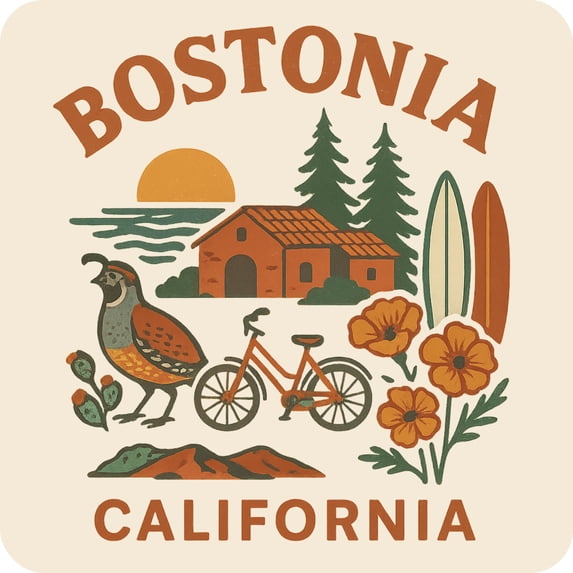 Bostonia California Keepsakes Souvenir Vinyl Sticker – Destination ...