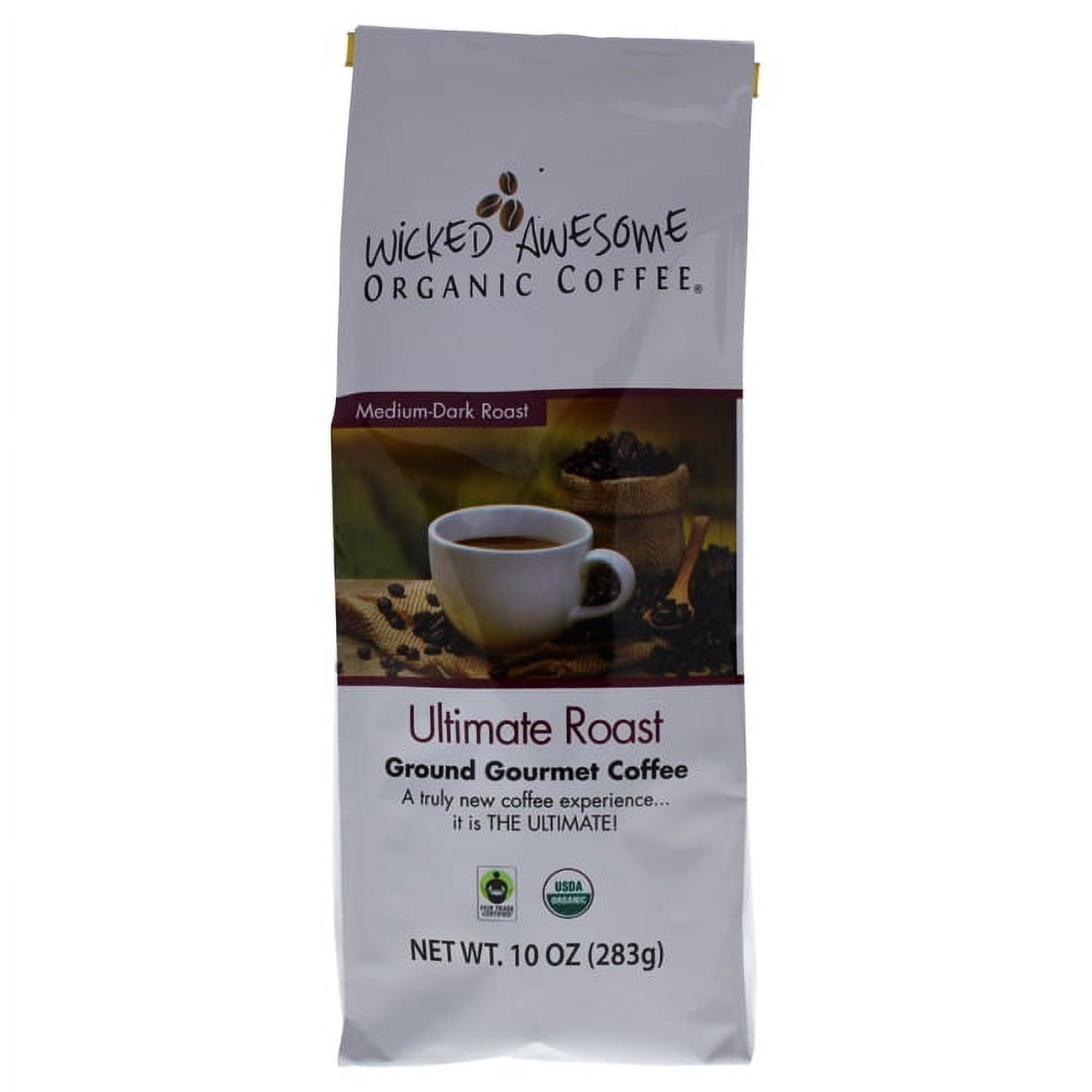 Wicked Awesome Organic Ultimate Ground Gourmet Coffee - Walmart.com