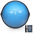 Bosu Balance Ball Exercise Trainer, Home Gym Equipment w/Guided ...