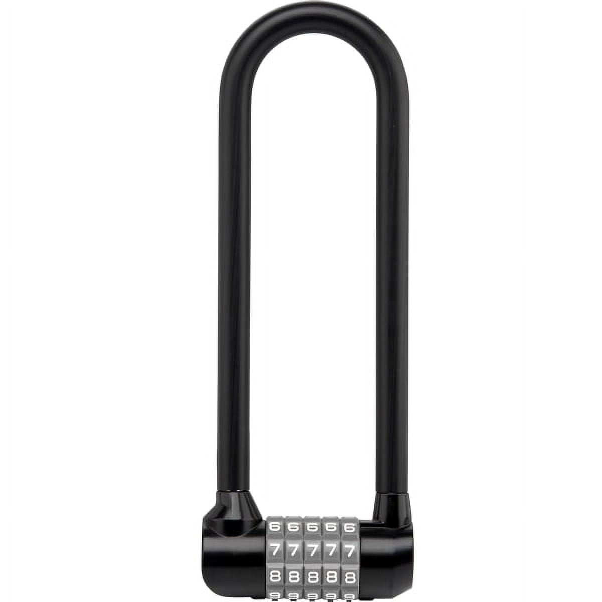 Bosvision 5-Digit Combination U Lock Padlock, Long Shackle (7.8 "), 2. ...