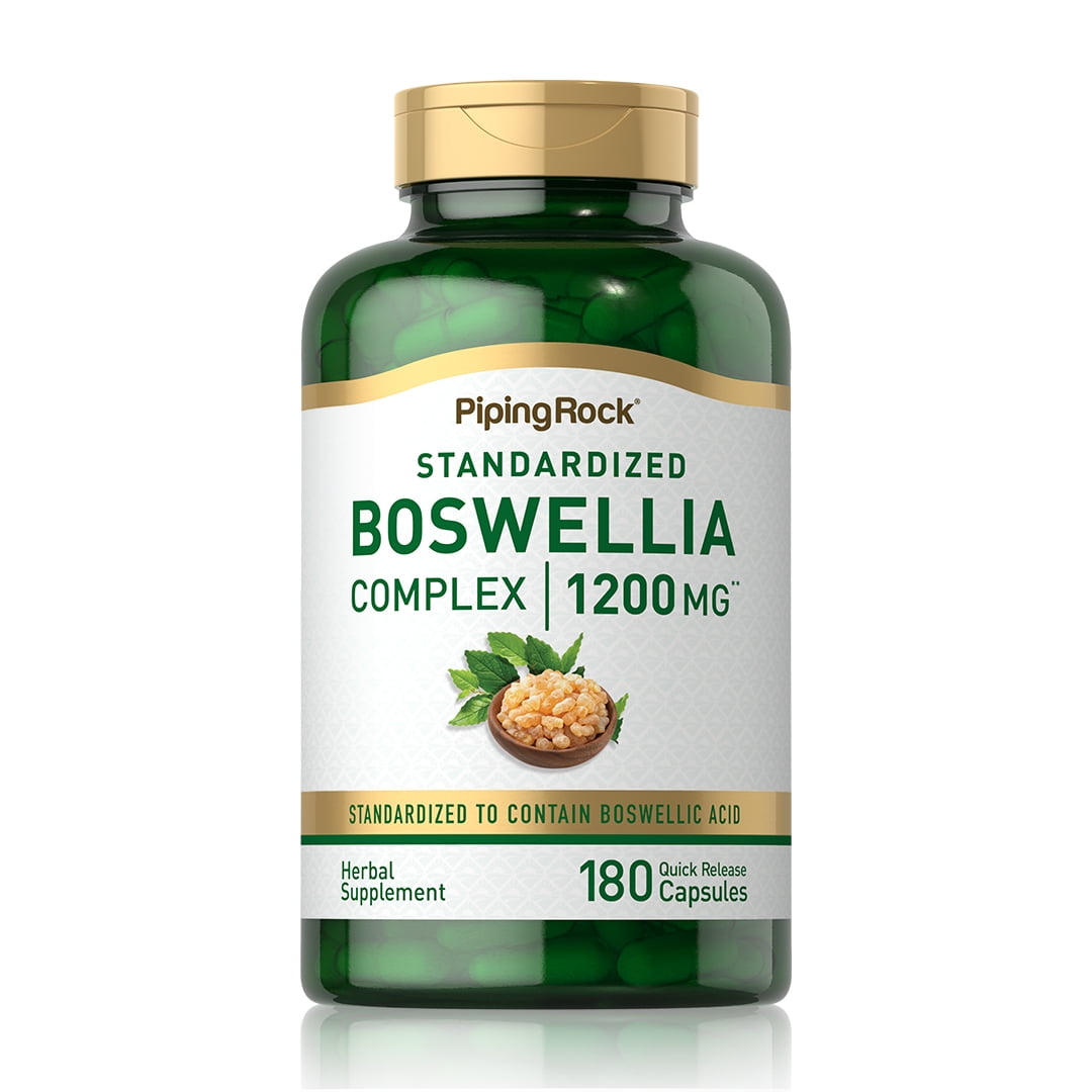 Piping Rock Boswellia Serrata 1200mg Extract Capsules with BioPerine ...