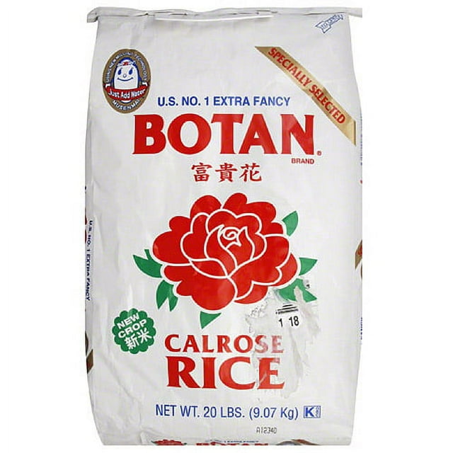Botan Calrose Rice, 20 Lbs - Walmart.com