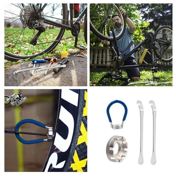 BotaniNest 4 Pack Bike Spoke Tool Spoke Pocket Tool 6 In 1 Bike Rim ...