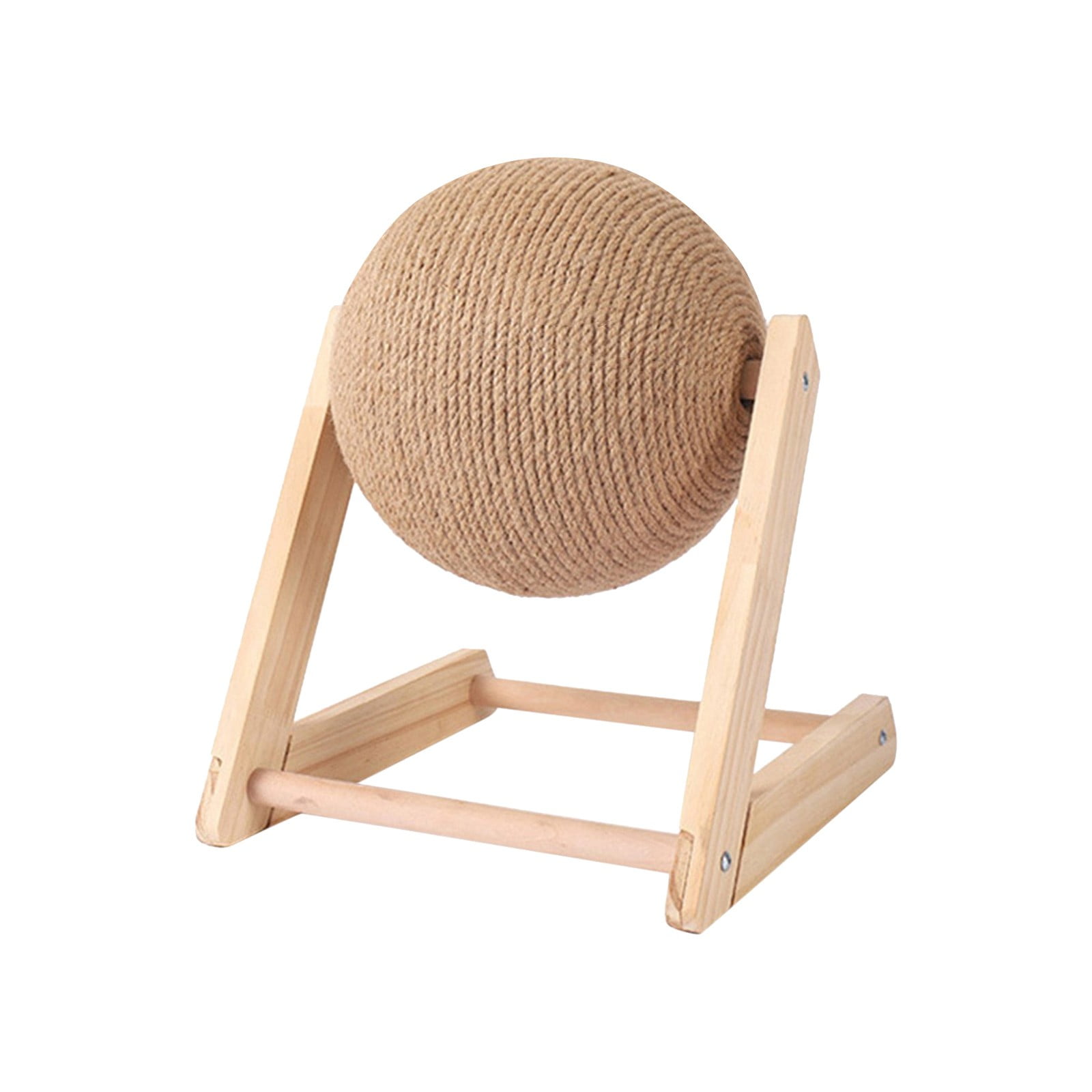 BotaniNest Cat Scratching Board Sisal Vertical Cat Toy Solid Wood Small ...