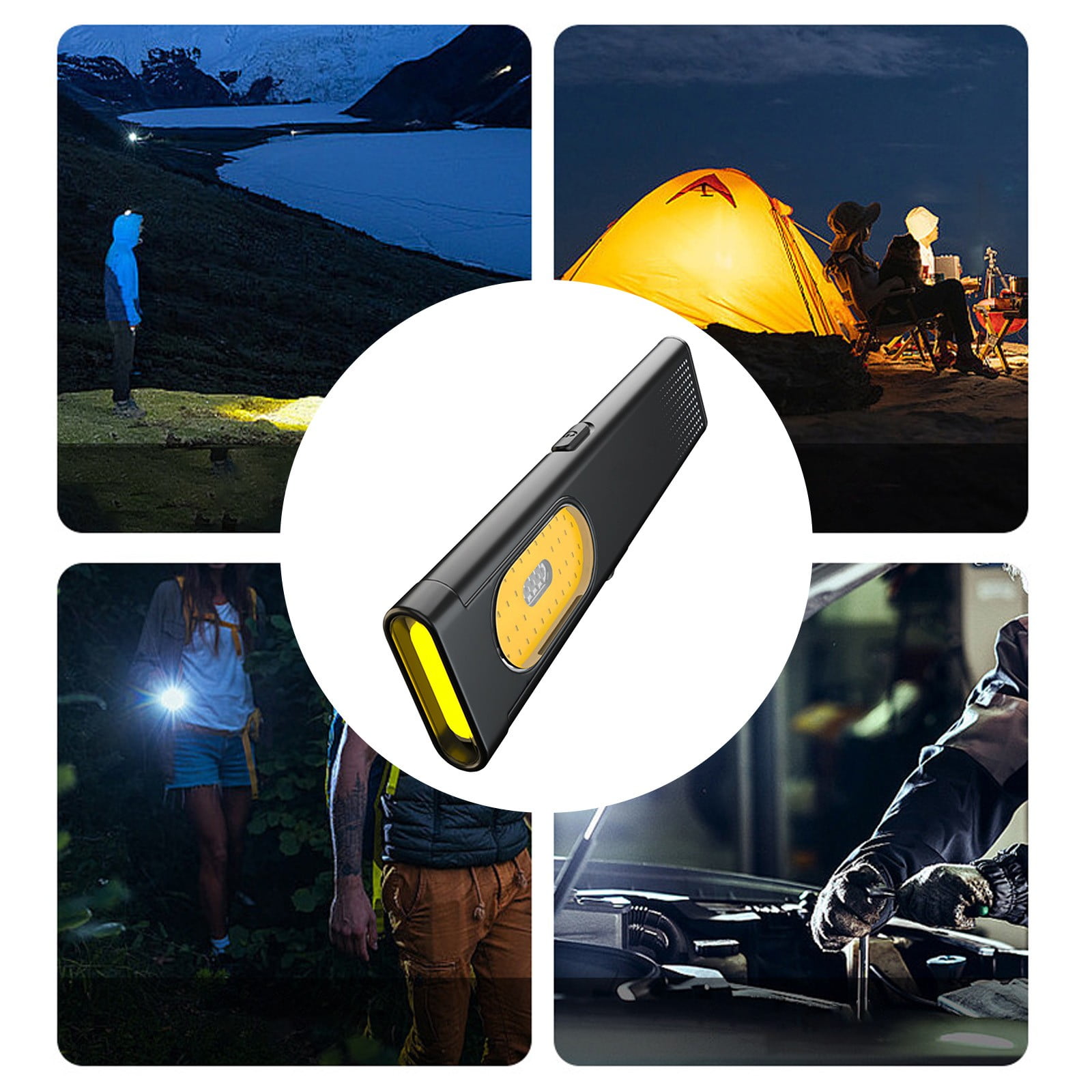BotaniNest Compact Mode Pocket LED Flashlight 2025 Rechargeable Small ...