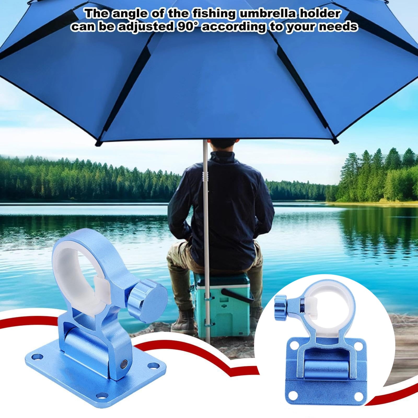 BotaniNest Fishing Holder Patio Umbrella Holder Pole Clip Stand Plug ...