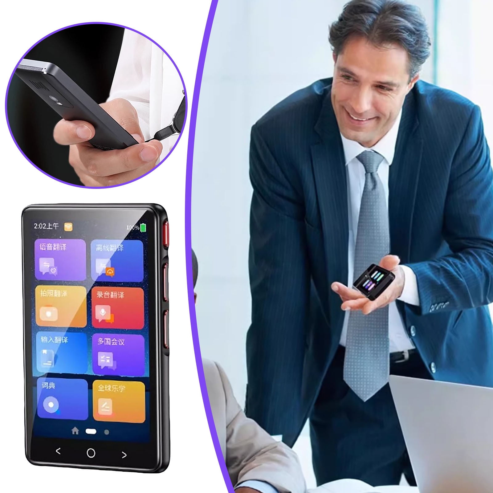 BotaniNest Intelligent Voice Real Translation Device Supporting Over 70 ...
