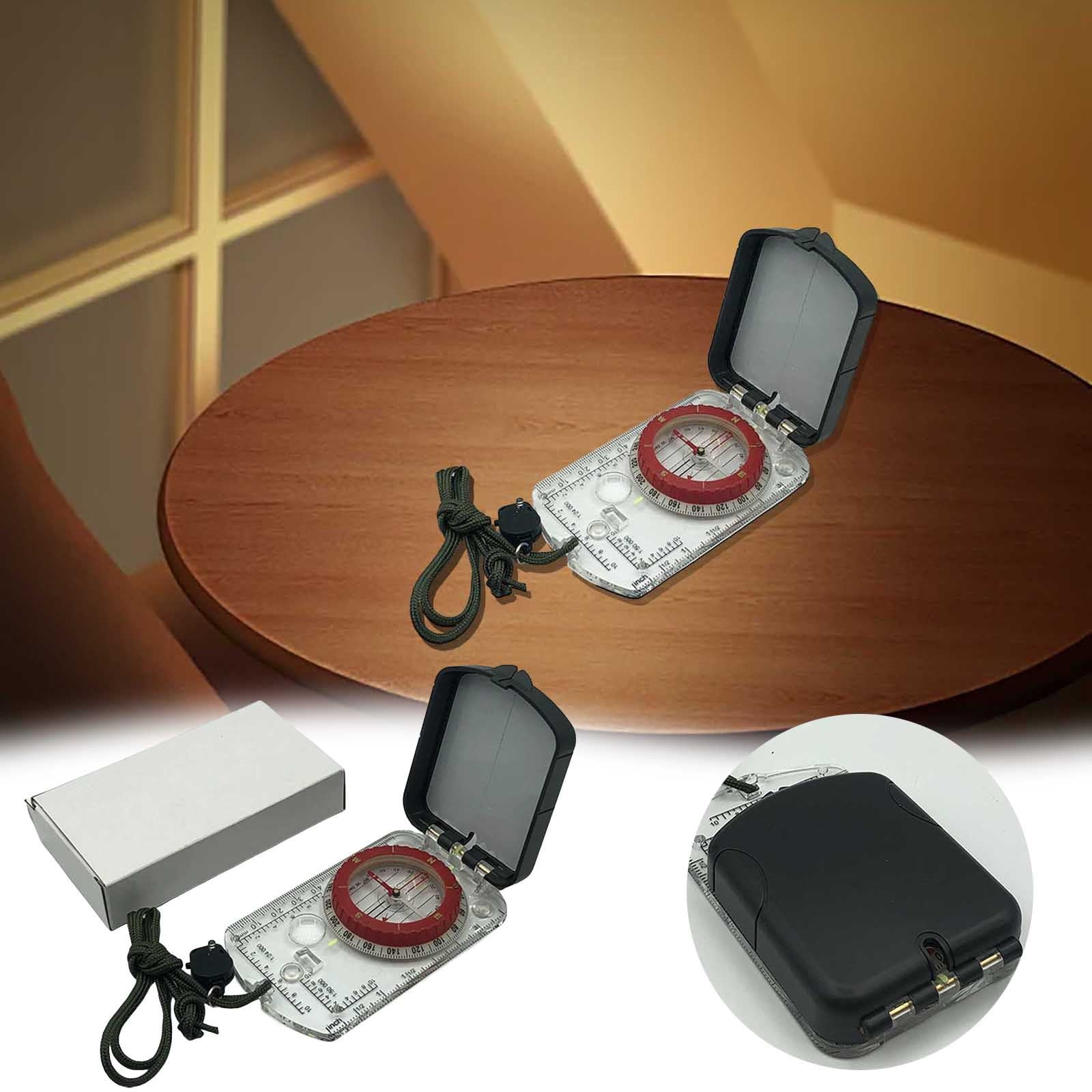 BotaniNest Mini Portable Lanyard 45 6E: Outdoor Navigation Tool With Map Scale & Rotating Bezel ...