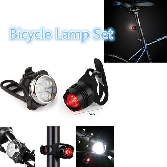 BotaniNest Rechargeable LED Bike Light Bicycle Lamp Set Front Light ...