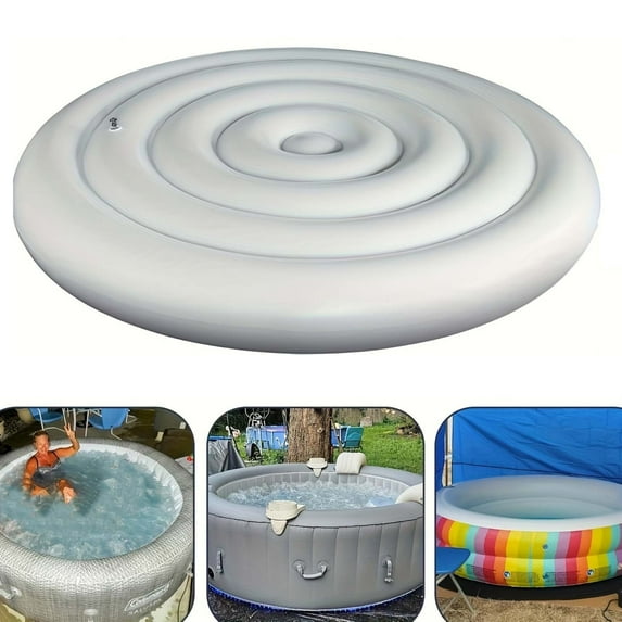 BotaniNest Round Swimming Pool Cover 140cm With Handles Floating ...