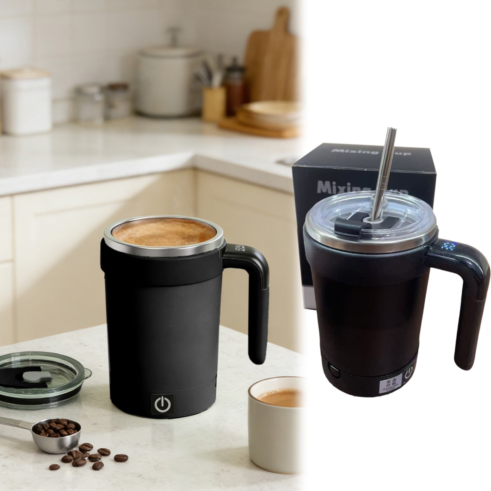 BotaniNest Self Stirring Coffee Mug Automatic Stirring Coffee Mug ...