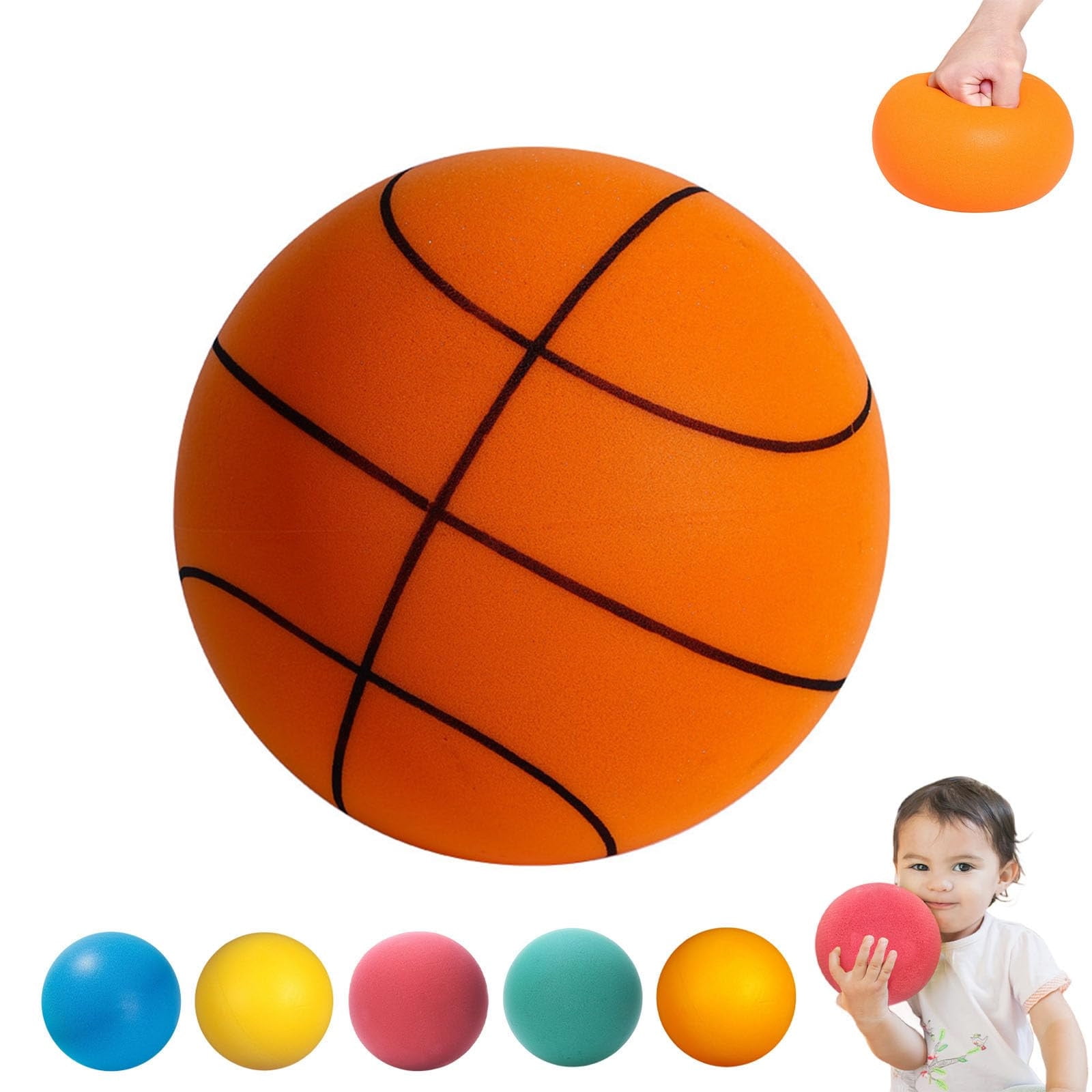 BotaniNest Silent Basketball Dribbling Indoor Indoor Training Foam Ball ...