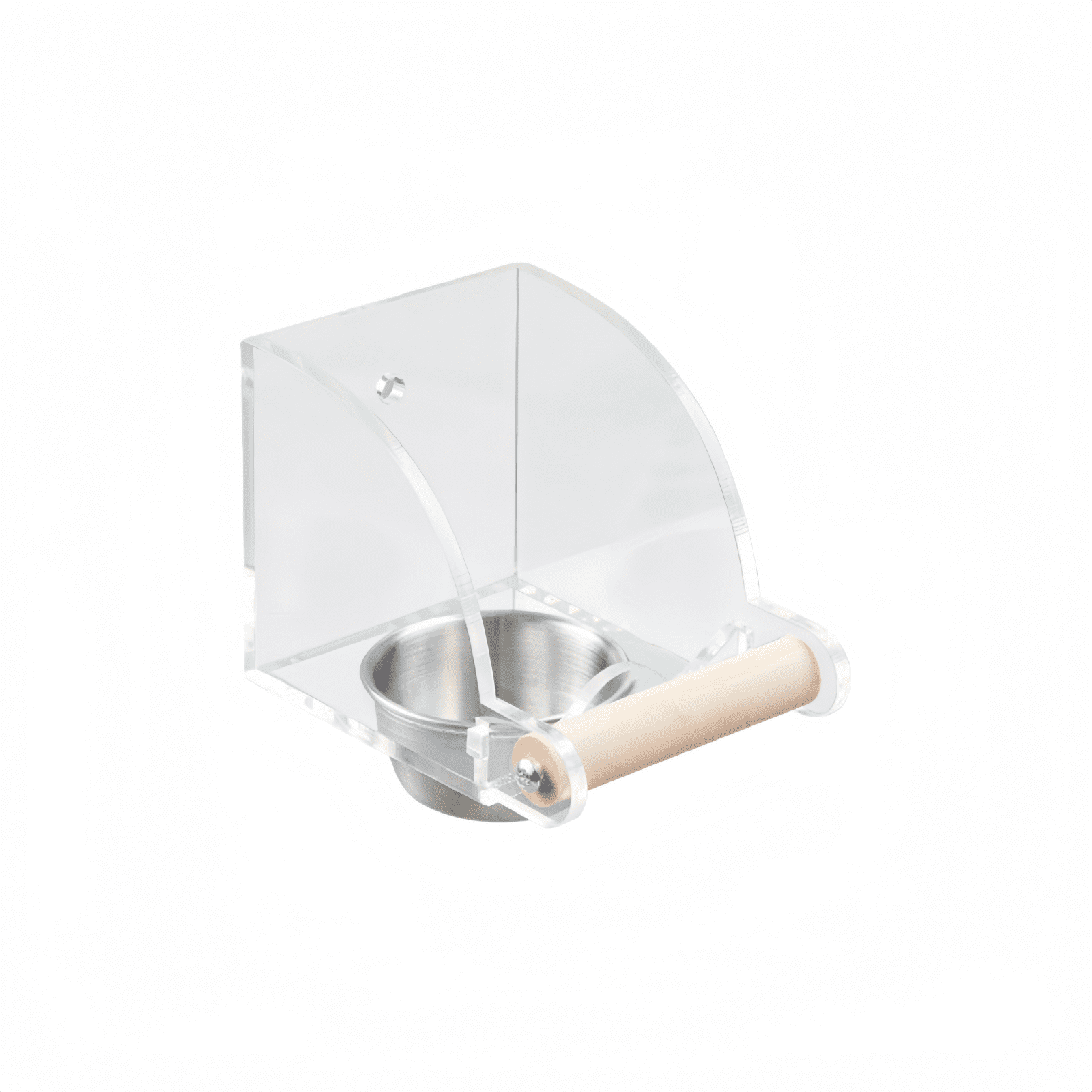 BotaniNest Stainless Steel Parrot Food Bowl Feeder With Guard Chew Bird ...