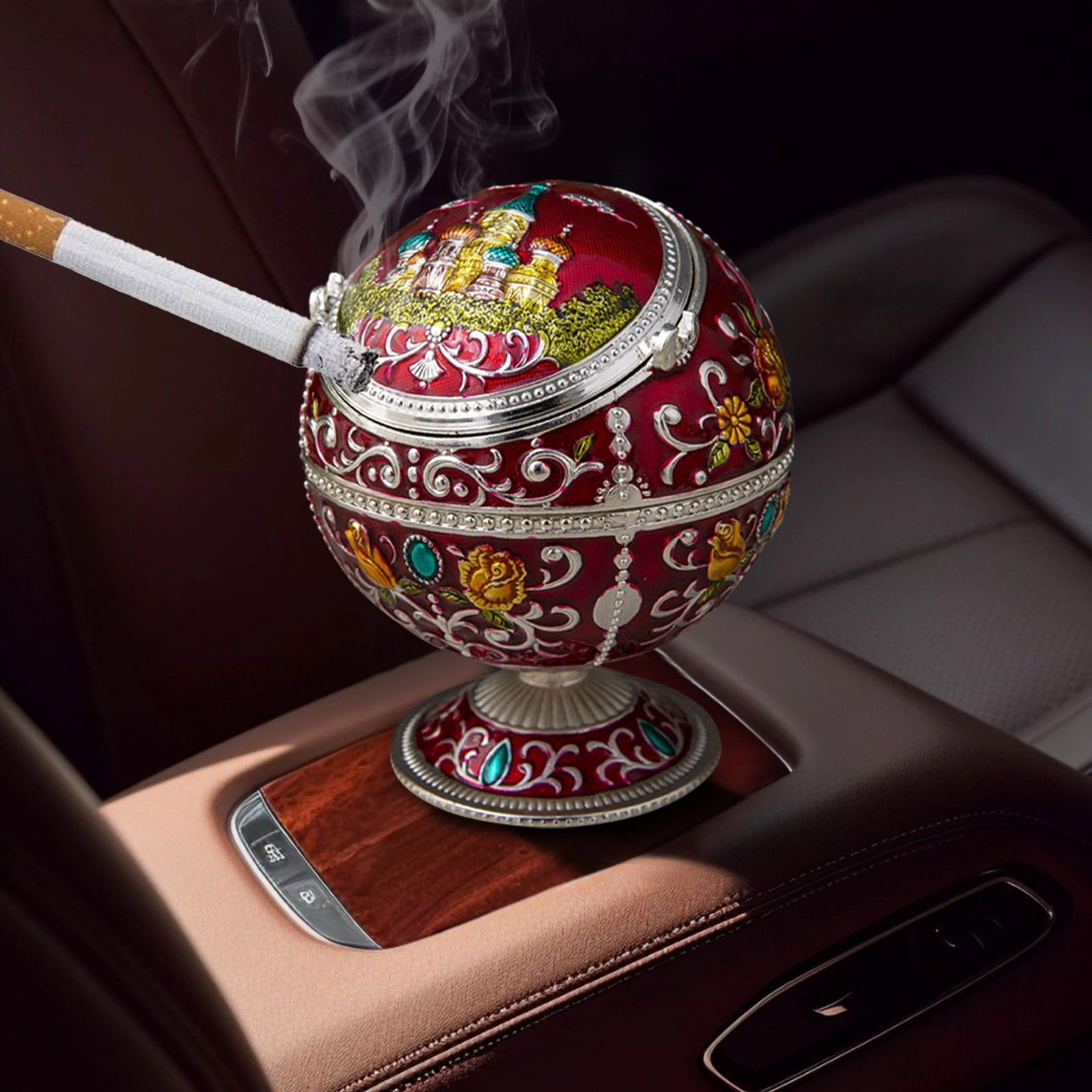 BotaniNest Universal Car Ashtray With Lid For All Vehicles Versatile ...