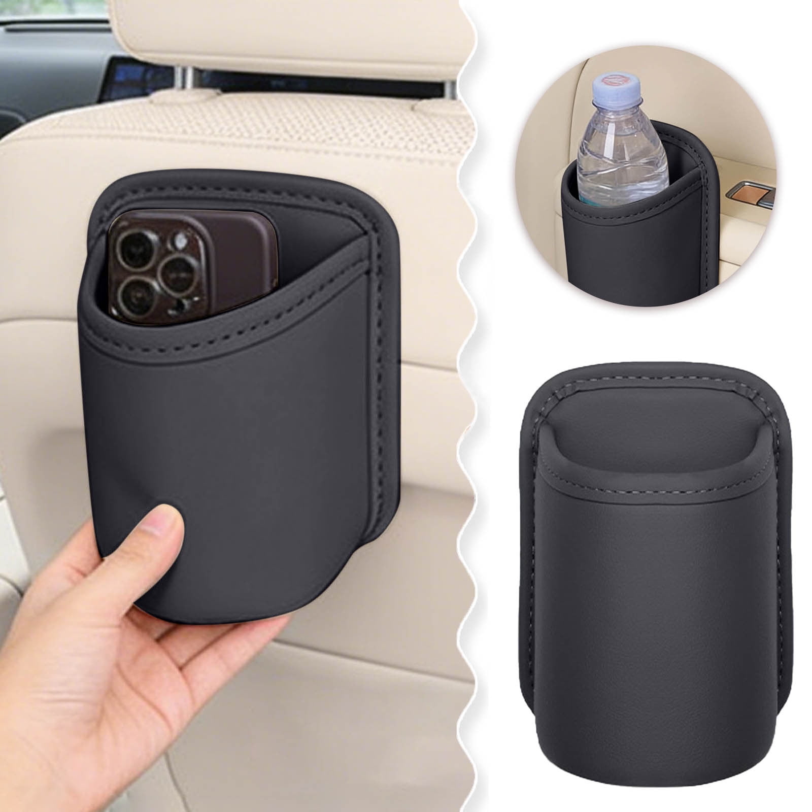 BotaniNest Universal Door Cup Holder Trash Can Leakproof Trash ...