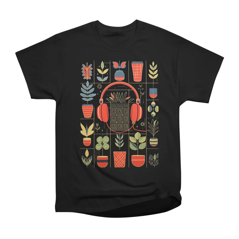 Botanic Beats Headphones T-Shirt Tee Gift For Him Merch For Her Apparel ...