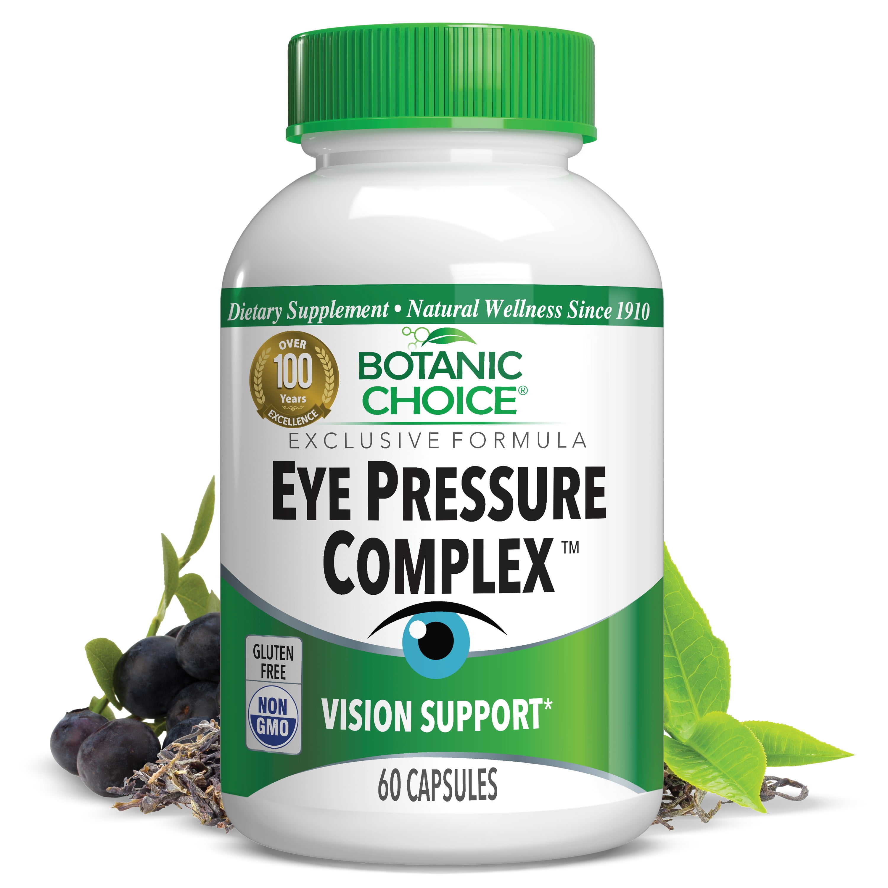 Botanic Choice Eye Pressure Complex, Vision Supplement, Bilberry ...