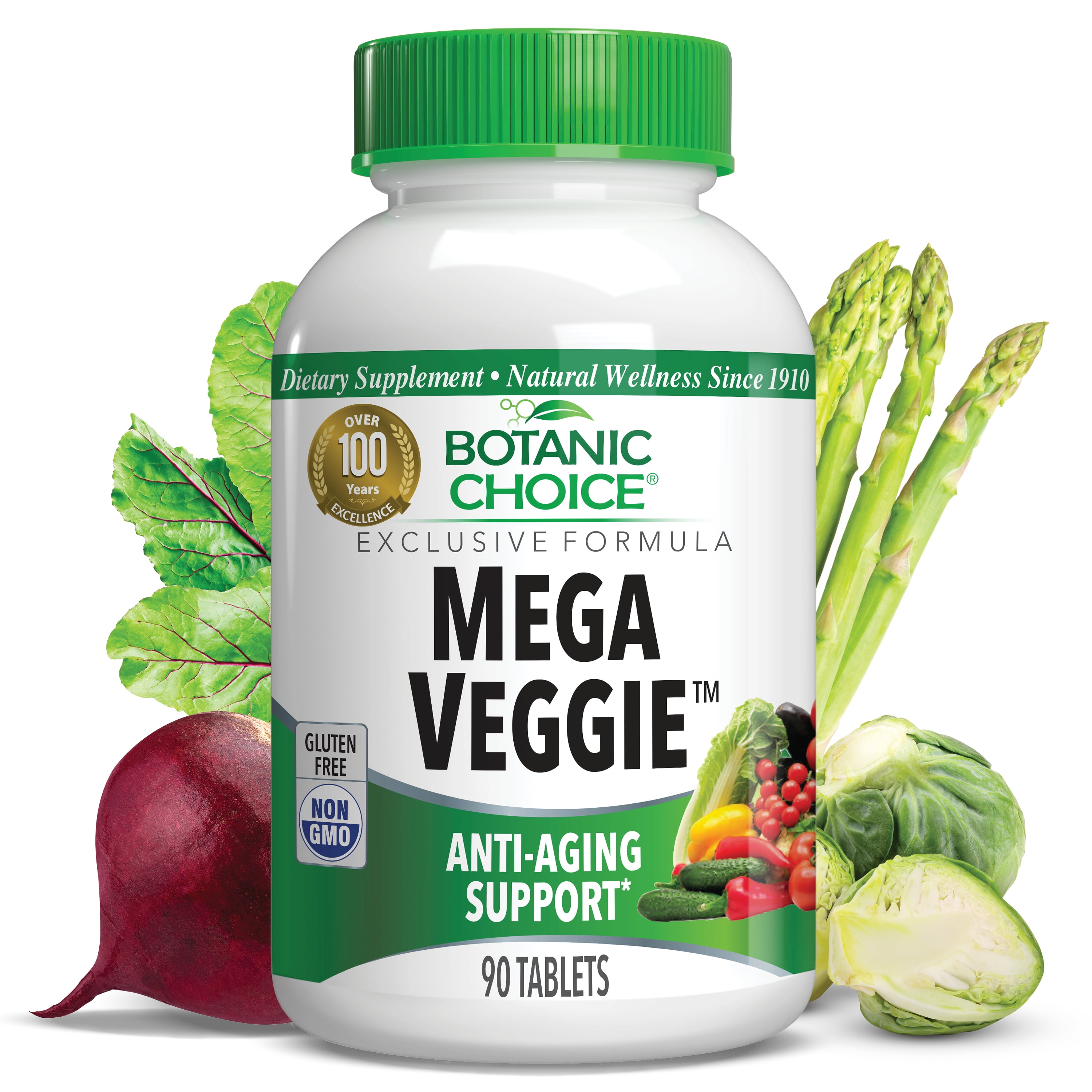Botanic Choice Mega Veggie™ Multivitamin Herbal Supplement, 90 tablets ...