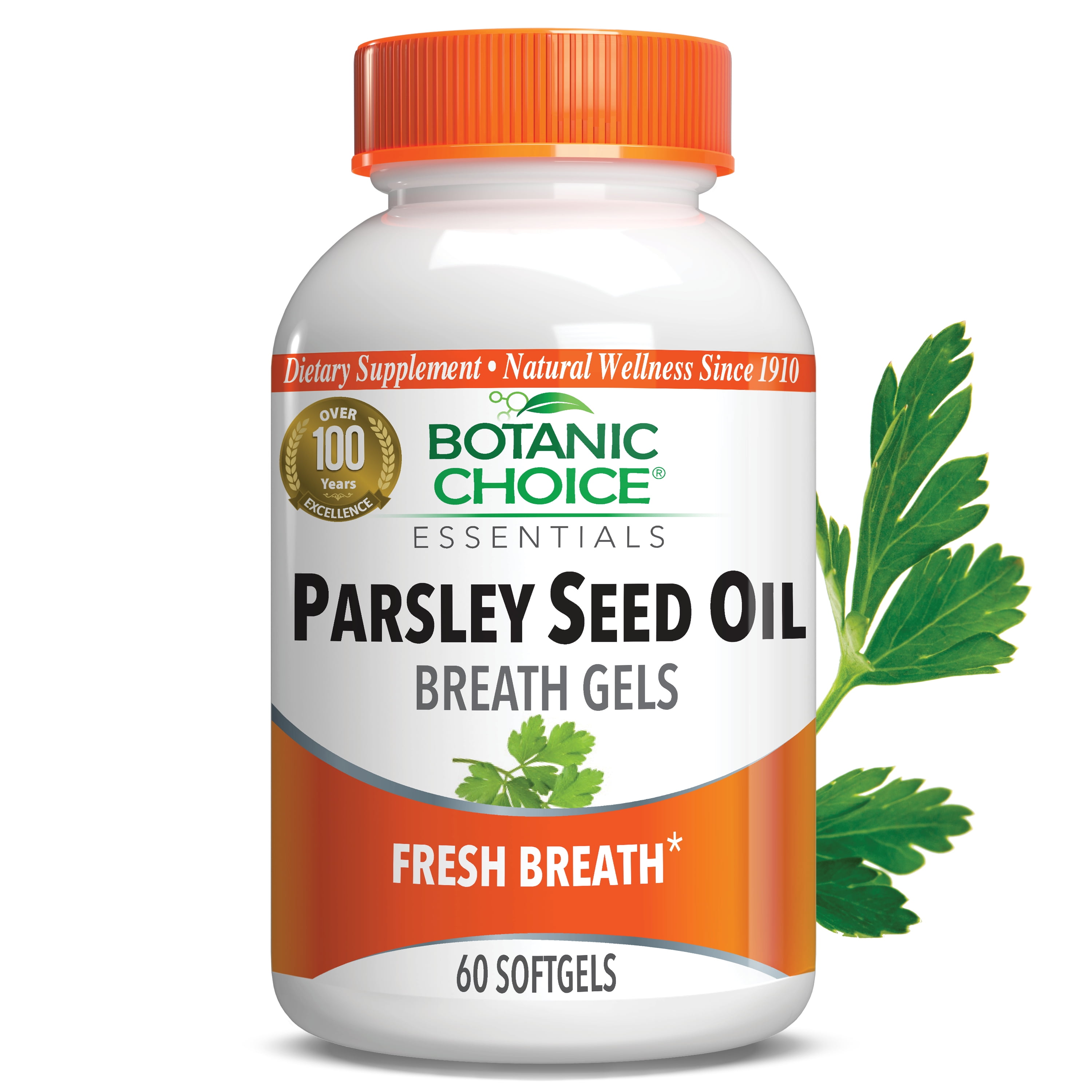 Botanic Choice Natural Parsley Seed Oil Breath Gels, Oral Freshening ...