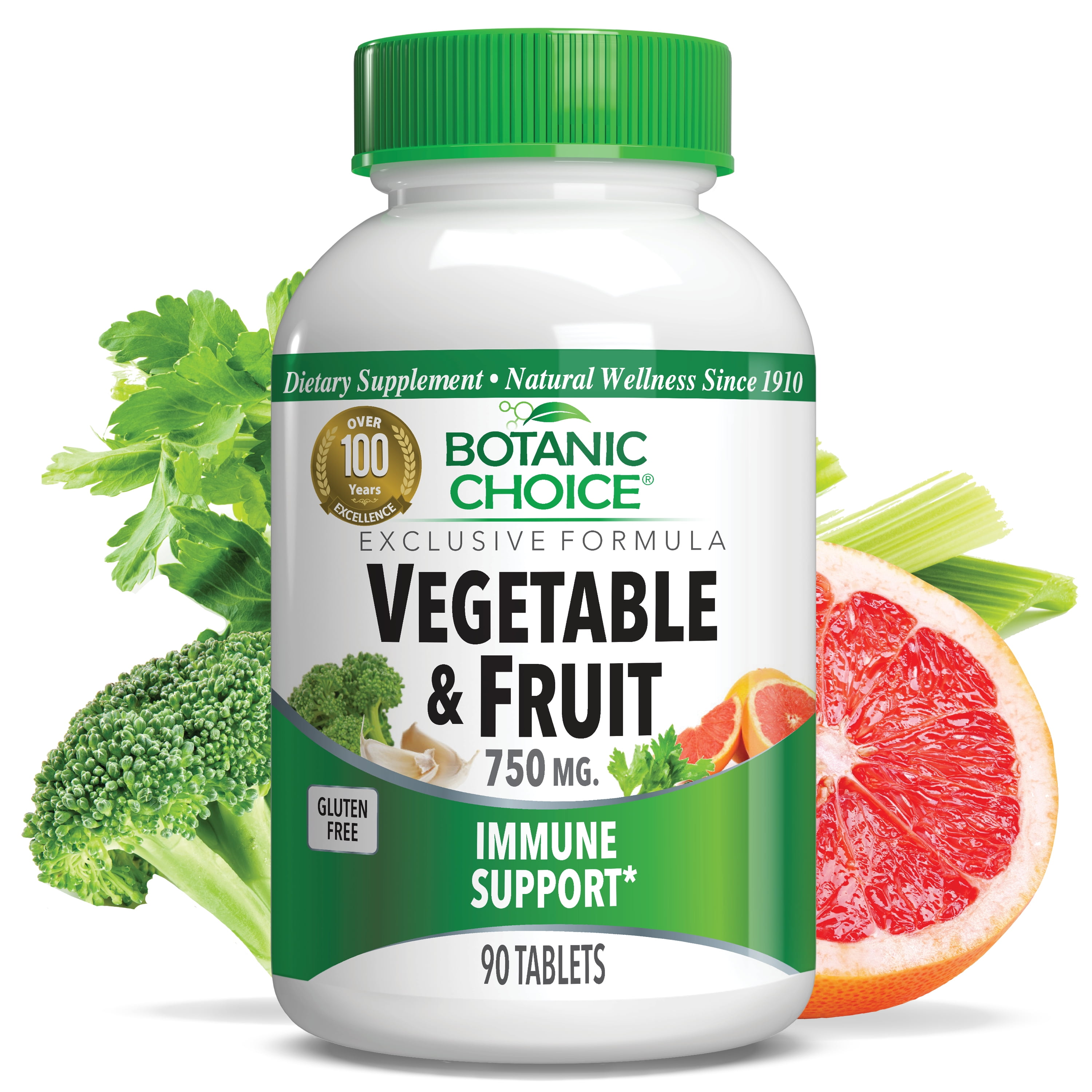 Botanic Choice Vegetable & Fruit Whole Food Supplement, 180 tablets ...