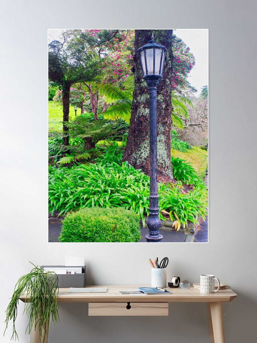 Botanic Garden Light Poster Wall Art, Modern Wall Decor For Living Room ...