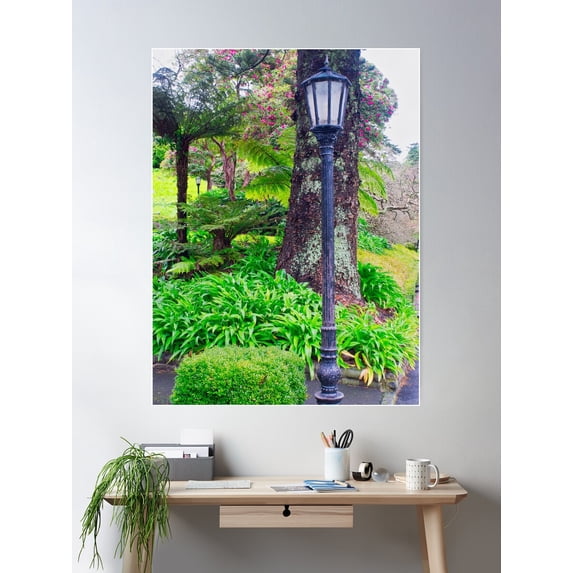 Botanic Garden Light Poster Wall Art, Modern Wall Decor For Living Room ...