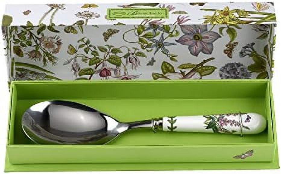 Botanic Garden Serving Spoon | 10 Inch Serving Spoon With Porcelain ...