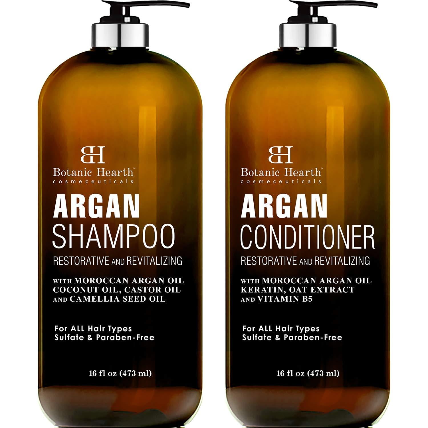 Botanic Hearth Argan Oil Shampoo & Conditioner - Sulfate and Paraben ...
