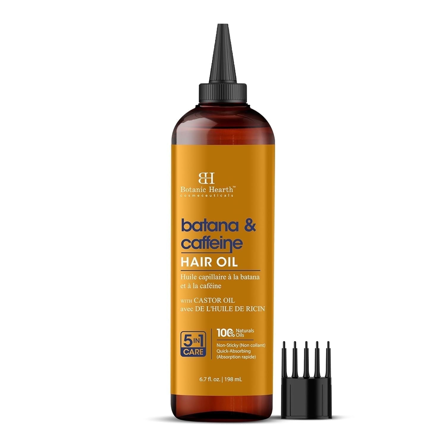 Botanic Hearth Batana & Caffeine Hair Oil (6.7 fl oz) | Revitalizing ...