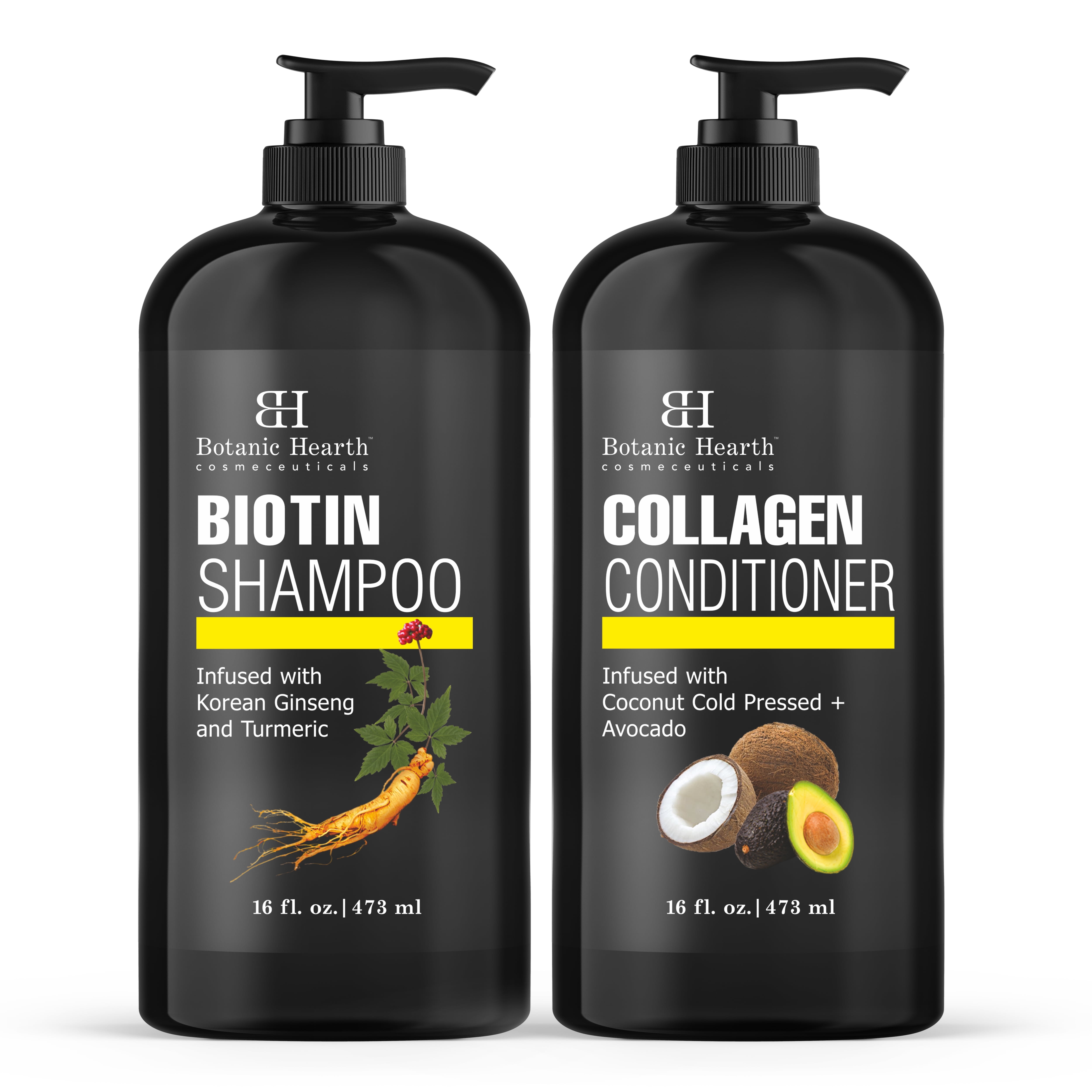 Botanic Hearth Biotin Shampoo and Conditioner with Collagen - Fights ...